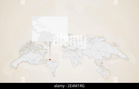 Saint Vincent and the Grenadines population map. Large group of people ...