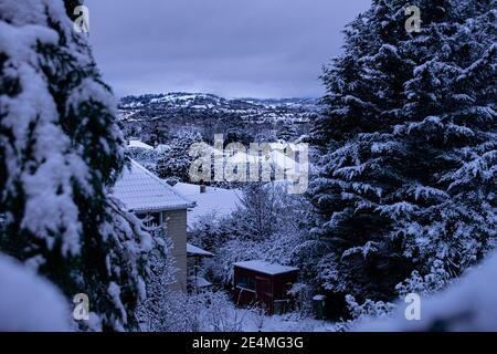Snow in Bath/Snow 2021 Stock Photo - Alamy