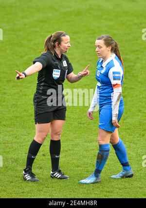 Referee Stacey Pearson during the Women's Super League match at ...
