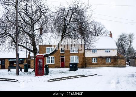 Bugbrooke village centre Stock Photo - Alamy