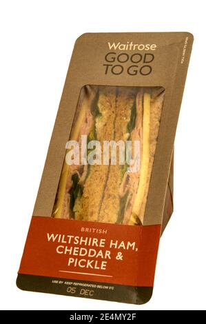 Wiltshire Ham and Cheddar Cheese Sandwich Stock Photo - Alamy