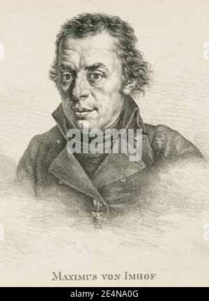 Maximus von Imhof Mathematiker und Physiker Stock Photo - Alamy