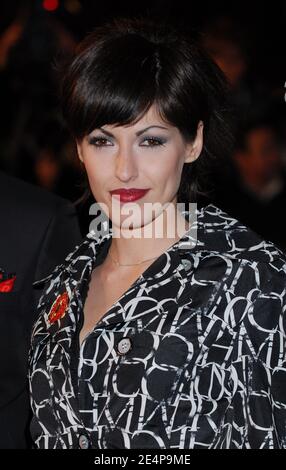 Superbus singer Jennifer Ayache arrives at the Swarovski party at the ...