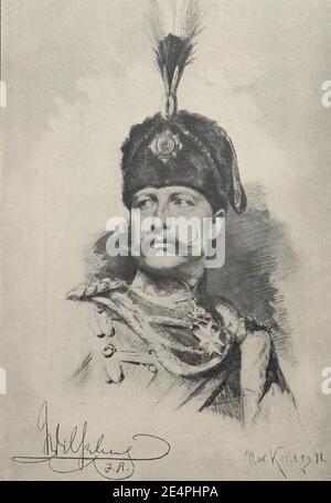 Max Koner - Kaiser Wilhelm II. in Jagduniform 1892 Stock Photo - Alamy