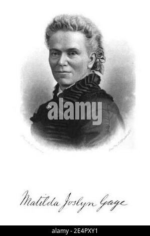 Matilda Joslyn Gage Stock Photo - Alamy