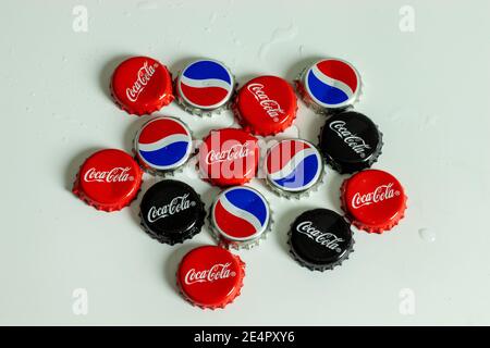 Coca-Cola Bottle Top Stock Photo - Alamy