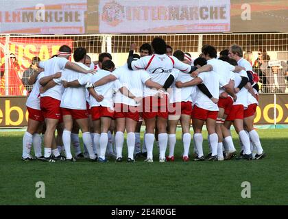 Team of Perpignan during the Top 14 match between Perpignan and Castres ...