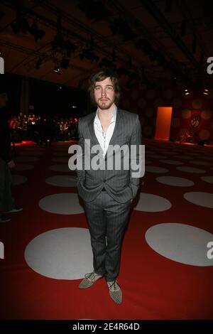 French singer Julien Dore attends the Jean-Charles de Castelbajac Fall ...