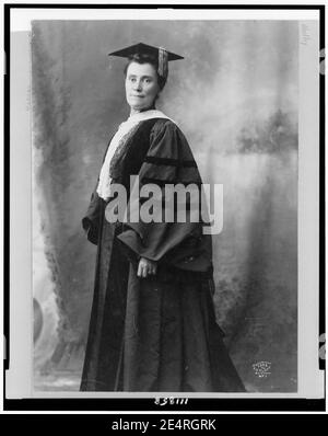 Mary Emma Woolley, three-quarter length portrait, standing, facing ...