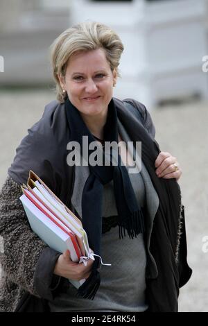 Newly named Junior Minister Nadine Morano arrives at the Elysee Palace ...