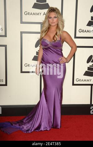 Brooke Hogan attends the 50th Annual GRAMMY Awards held at Staples ...