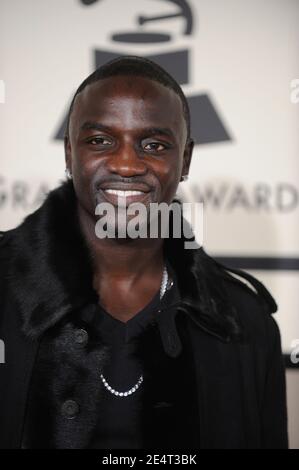 Akon attends the 50th Annual Grammy Awards, held at the Staples Center ...
