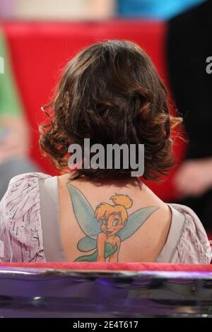 Alizee lors de l'enregistrement de l'emission Vivement Dimanche a Paris ...