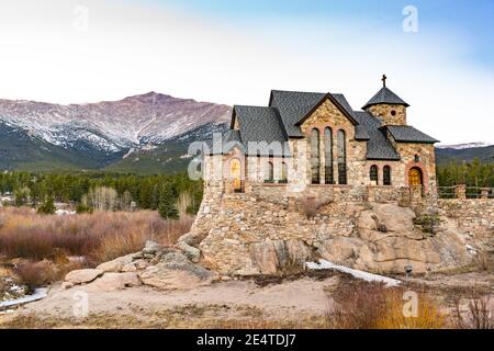 Allenspark, Colorado - November 29, 2020: Saint Catherine of Siena ...
