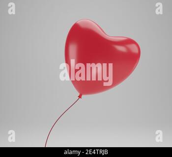 Happy Valentine's Day. 3d rendering. Typographical , light, heart ...