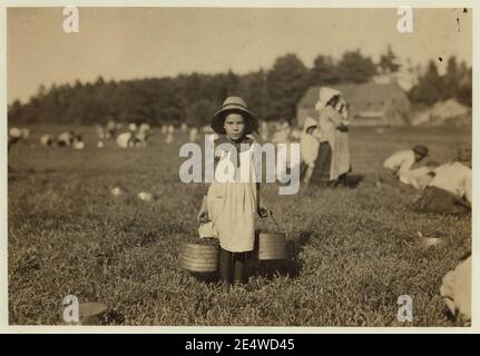 Merilda. Carrying cranberries. Witness, Richard K. Conant Stock Photo ...