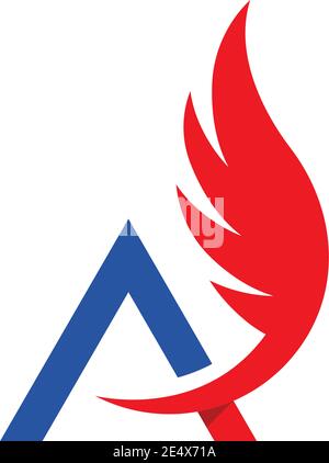 Falcon Wing Logo Template vector icon design Stock Vector Image & Art ...