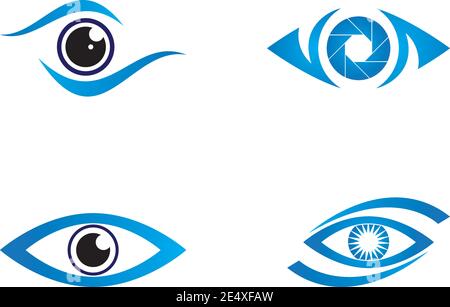 Branding Identity Corporate Eye Care vector logo design icon Stock ...