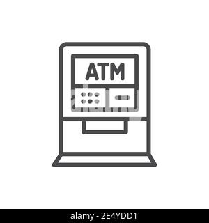 ATM outline drawing Stock Vector Image & Art - Alamy