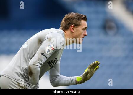 Preston North EndÕs goal keeper Daniel Iverson during the Sky Bet ...
