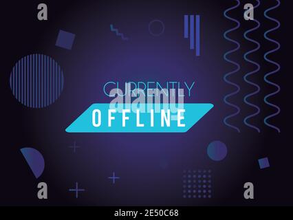 streaming offline banner background with gradient abstract shapes ...