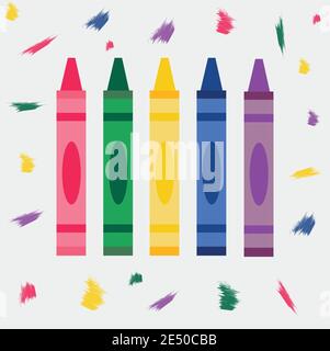 crayons color icon Stock Vector Image & Art - Alamy