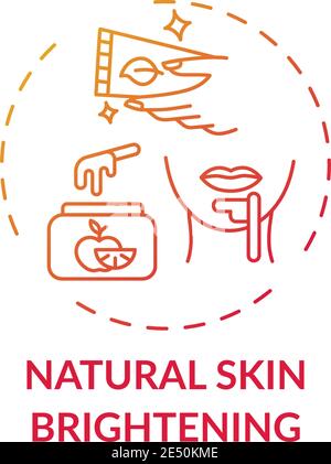 Natural skin brightening concept icon Stock Vector Image & Art - Alamy