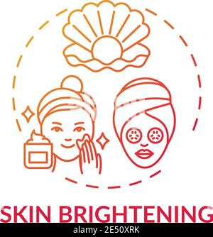 Skin brightening concept icon Stock Vector Image & Art - Alamy