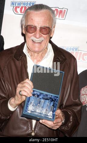 Stan Lee, founder of Marvel Comics, receives the first New York Comic ...