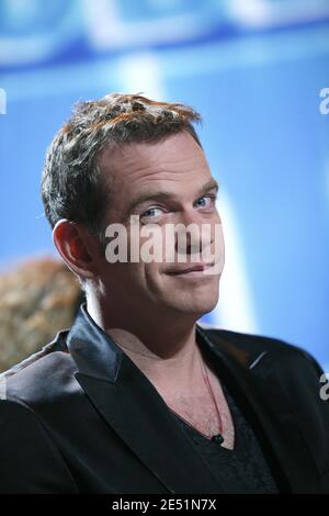 EXCLUSIVE - Canadian singer Garou attends the taping of a TV show in ...