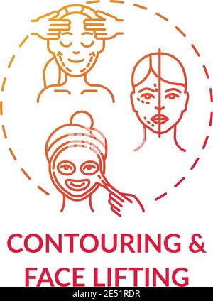 Facial contouring abstract concept vector illustration Stock Vector ...