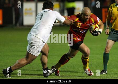 USAP's Marius Tincu during the French championship Top 14 rugby match ...