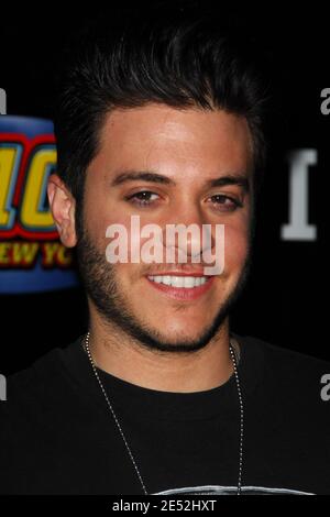 Singer Ferras poses in the press room during Z100's Zootopia at the ...