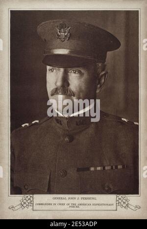 John Joseph 'Black Jack' Pershing, American general, (1926).Artist ...