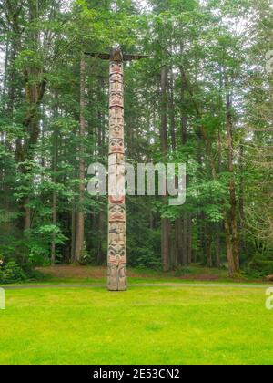 Totem poles (are monumental carvings, a type of Northwest Coast art ...