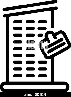 System vacancy icon outline vector. Hr job. Company business Stock ...