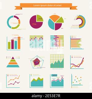 Dot plot infographic chart design template set Stock Vector Image & Art ...
