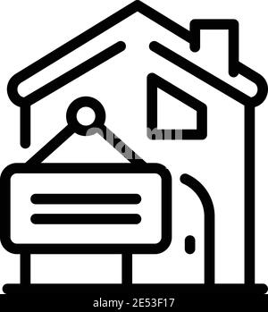Agent sale papers icon. Outline agent sale papers vector icon for web ...
