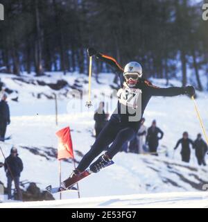 German skier Alfred Hagn, Criterium de la Premiere Neige, France, 1970 ...