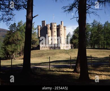 Scotland. Deeside. Braemar Castle from 1628, largely rebuilt in 1748 ...