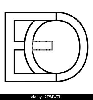 Alphabet letter icon logo OE or EO Stock Vector Image & Art - Alamy