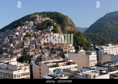Favela Pavao Pavaozinho in Copacabana, Rio de Janeiro, Brazil Stock ...