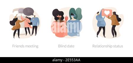 Social interactions abstract concept vector illustrations Stock Vector ...