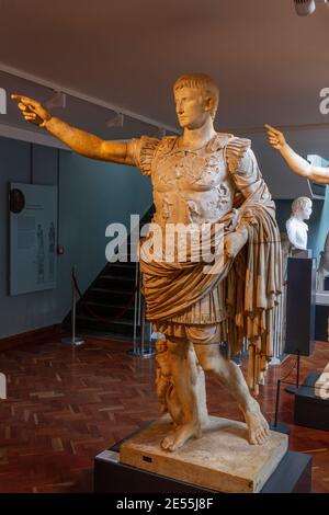 Emperor Augustus. From Villa of Livia at Prima Porta, near Rome, C 20BC ...