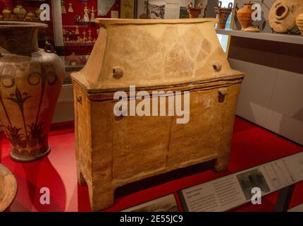Inside Coffin Exhibit in Egyptian Museum, Cairo, Egypt Stock Photo - Alamy