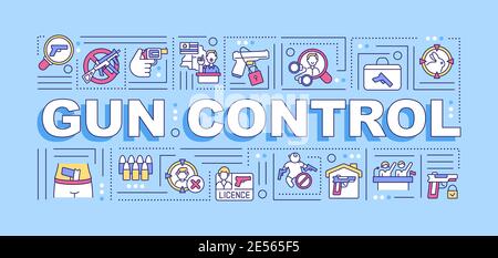 Weapon control word concepts banner Stock Vector Image & Art - Alamy