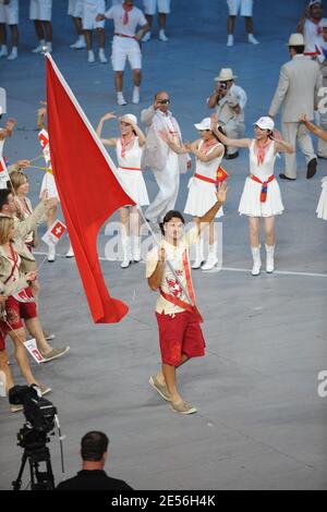 The Swiss delegation during the Opening Ceremony of the Olympic Winter ...