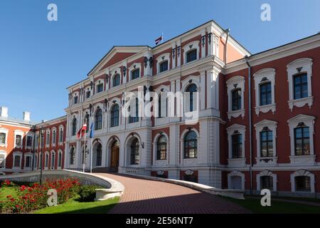 Jelgava, Latvia - 25 August 2019: Jelgava Palace, also know as Mitau ...