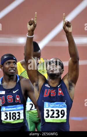 Angelo Taylor of the United States (Gold medal) during the Men's 400m ...