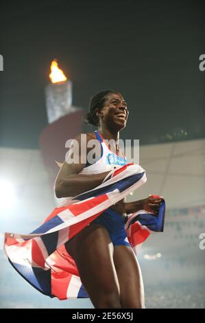 USA's Dawn Harper celebrates her gold medal on women's 100 meters ...